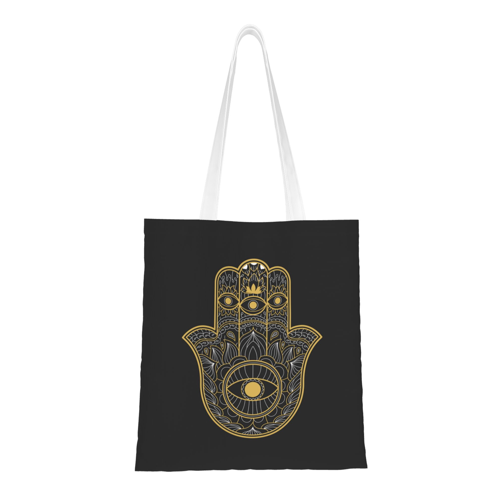 DouZhe Reusable Grocery Bags, Fatima Evil Eye Hamsa Hand Lightweight ...
