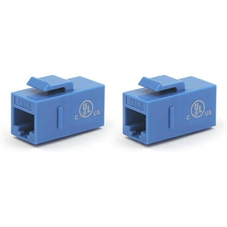 VCE CAT6 Key Coupler, UL Listed 2-Pack RJ45 Female to Female Insert ...