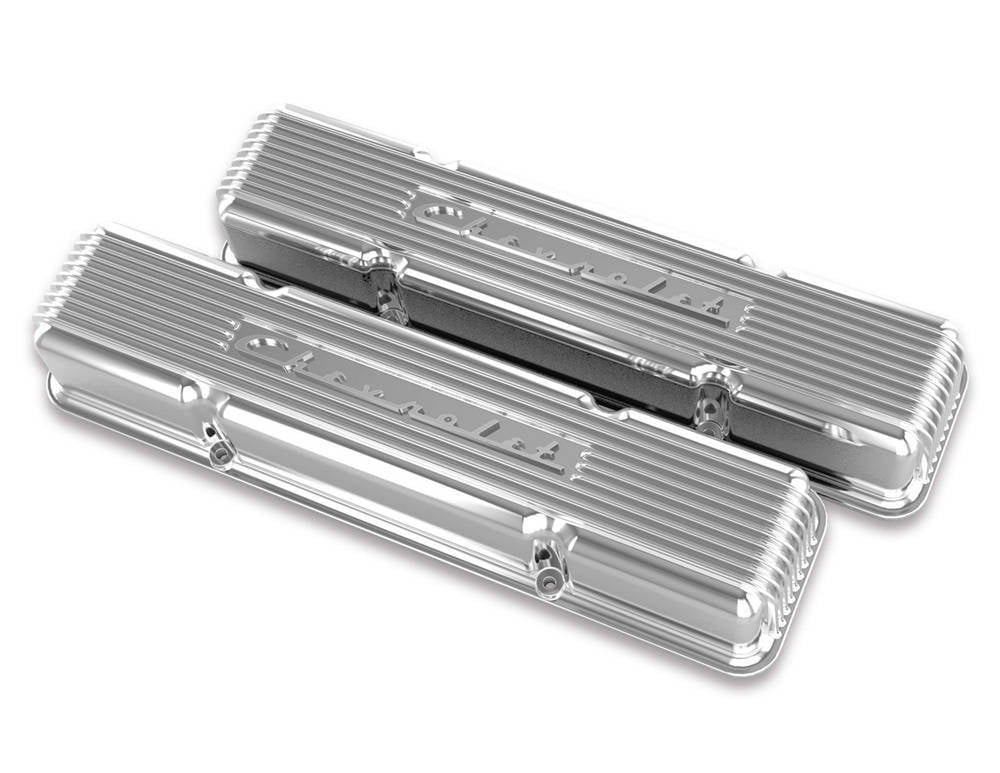 SBC Valve Covers Finned Vintage Series Polished - Walmart.com