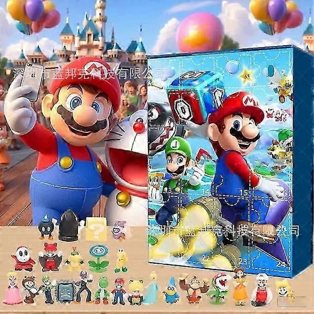 Mario Christmas Advent Calendar Countdown Blind Box 24 Surprise Gifts ...