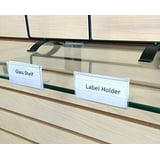 2” L x 7/8" H Plastic Label Sign Holder Clip for Glass Shelf - 50 Pack ...