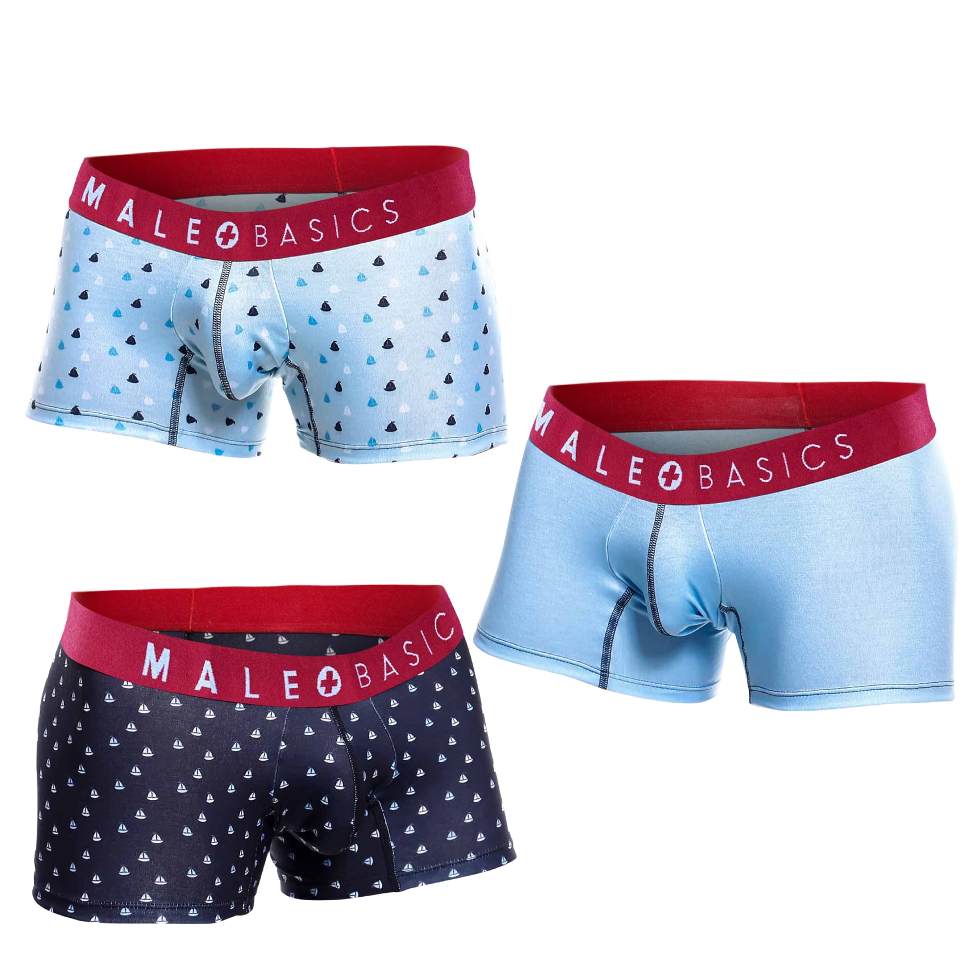 MaleBasics 3-Pack Trunk Boats - Walmart.com