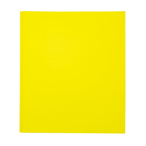 Pen + Gear 3-Prong Paper Portfolios with Pockets, 50-Count, Yellow ...