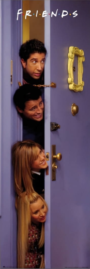Friends - TV Show Door Poster (Ross, Joey, Rachel & Phoebe) (Size: 21 ...