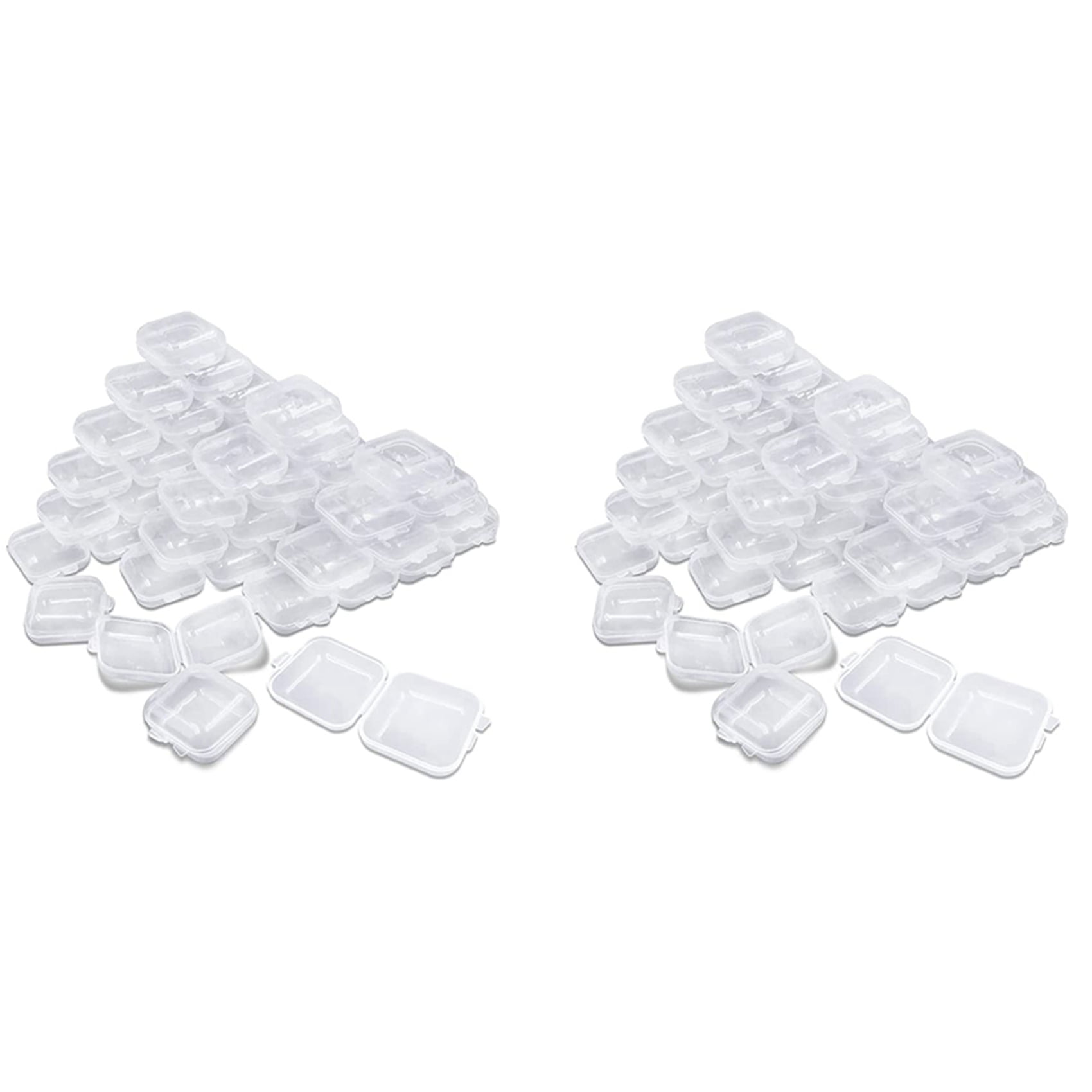 Click here for Unbranded 100packs Small Clear Plastic Storage Con... prices