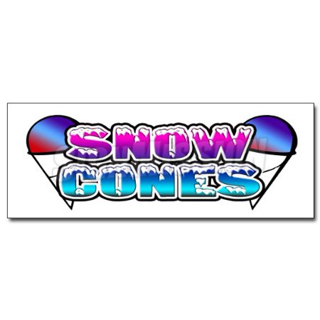 48" Snow Cones 1 Decal Sticker SNO Cone SNO kones Stand | Walmart Canada