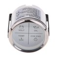 1 Piece 4 LED Indicator Oil Indicator Oil Temp Meter for Marine, Boat ...