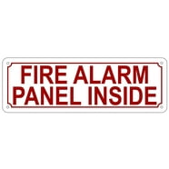 FIRE ALARM CONTROL PANEL INSIDE SIGN - Reflective !!! ( ALUMINUM 7X10 ...