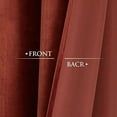 Rust Red Theater Curtains Extra Long Back Tab Thermal Insulated Drapes ...