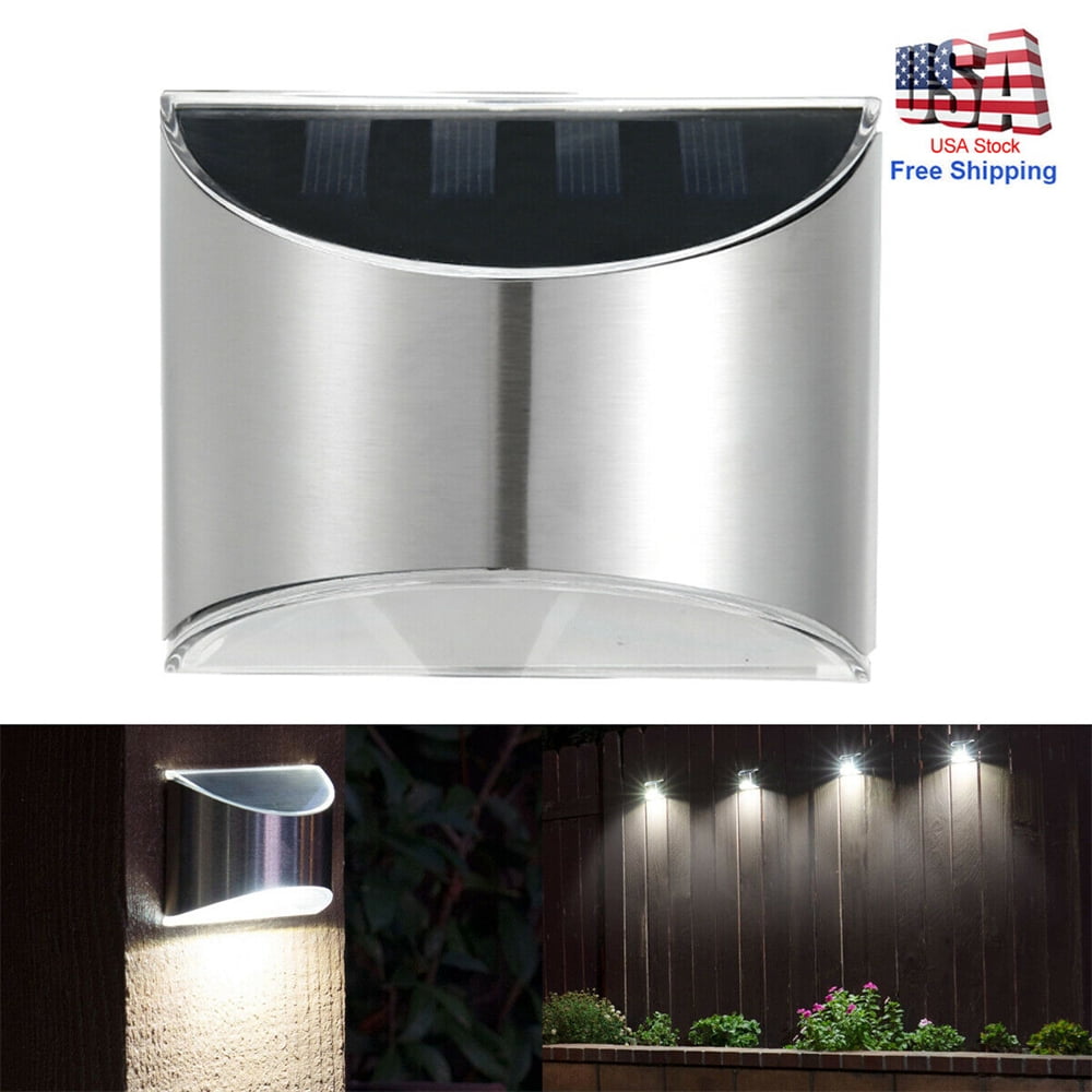 CHUANK Solar Lights Outdoor Solar Wall Light IP65 Waterproof Solar ...