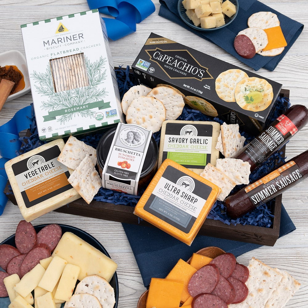 Gourmet Meat & Cheese Sampler - Deluxe - Walmart.com