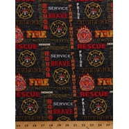 Cotton Fire Trucks Tossed Fire Engines Firefighters Fireman Emergency ...