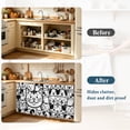 Cartoon Cat Cabinet Curtains for Kitchen 32"W x 55"L, Cute Dog Black ...