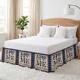 4th of July Bed Skirt King Size 16 Inch Drop, Home Sweet Home Blue ...