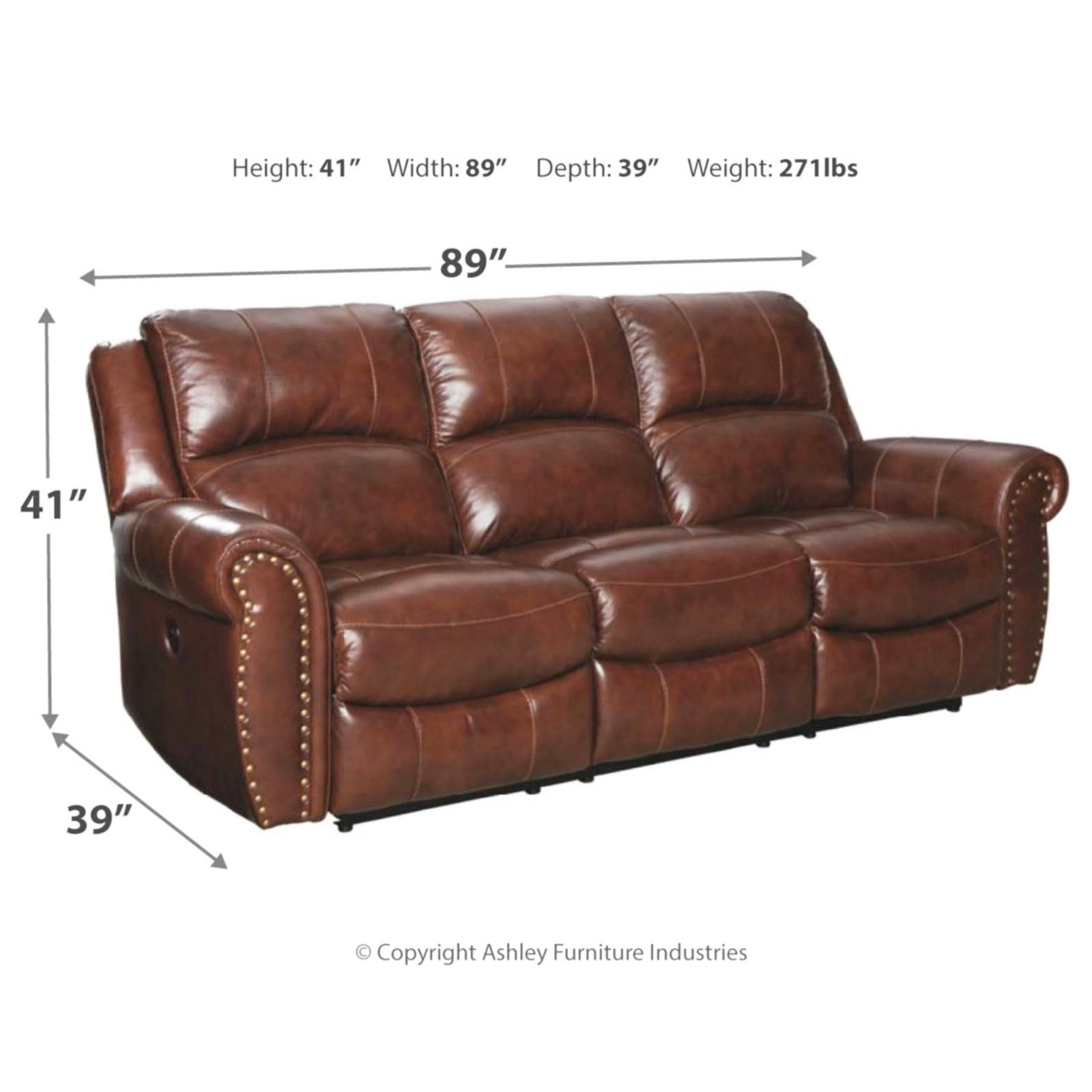 Ashley Furniture Leather Sofa Recliners | Baci Living Room