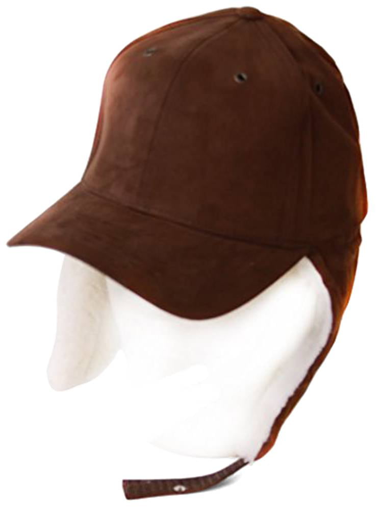 Fitted Hat With Adjustable Ear Flaps For Ear Comfort/Cover - Brown ...