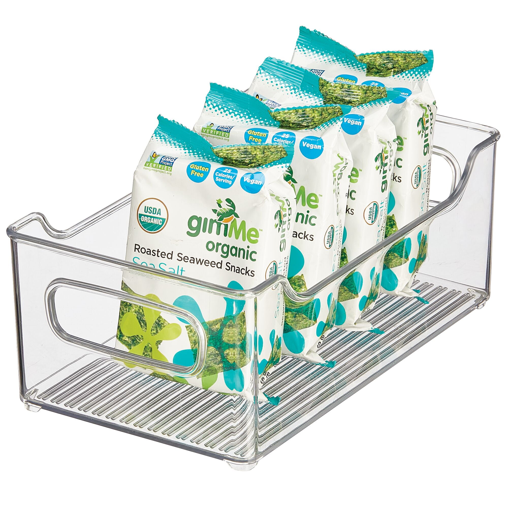 Buy mDesign Modern Plastic Open Front Dip Storage Organizer Bin Basket ...