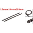 1.6mmx10mmx305mm Manganese Steel Compression Springs Black 2Pcs ...
