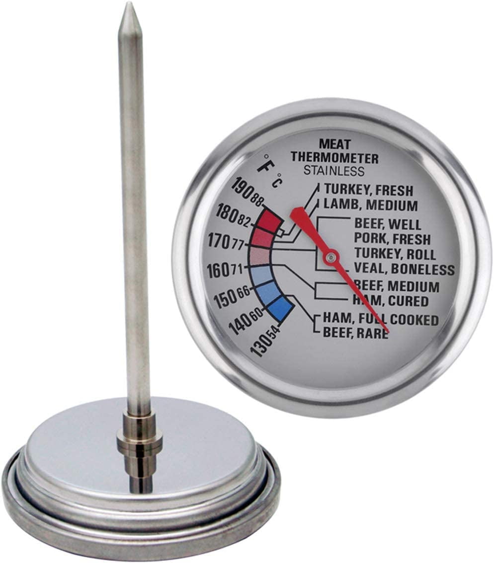 Termómetro analógico de cocina para carne, para asar, ahumar, apto para ...