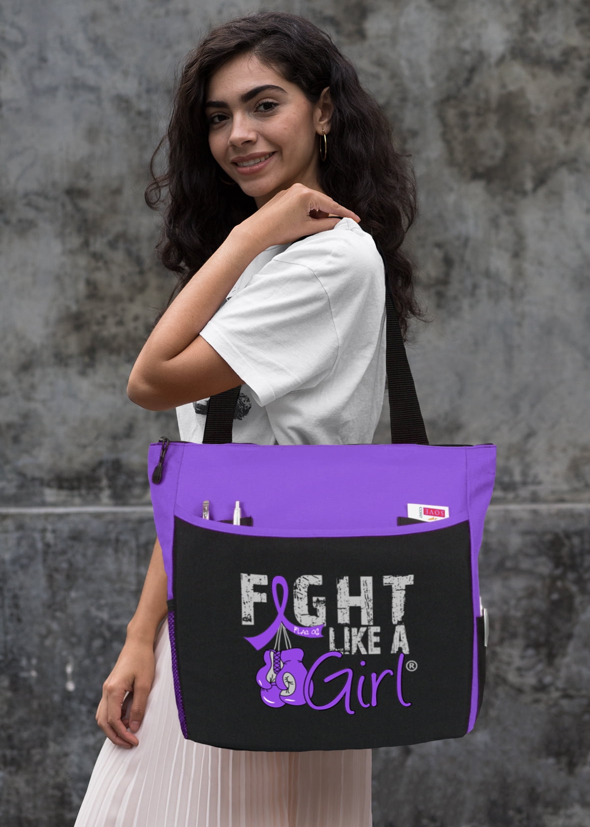 Fight Like A Girl Purple