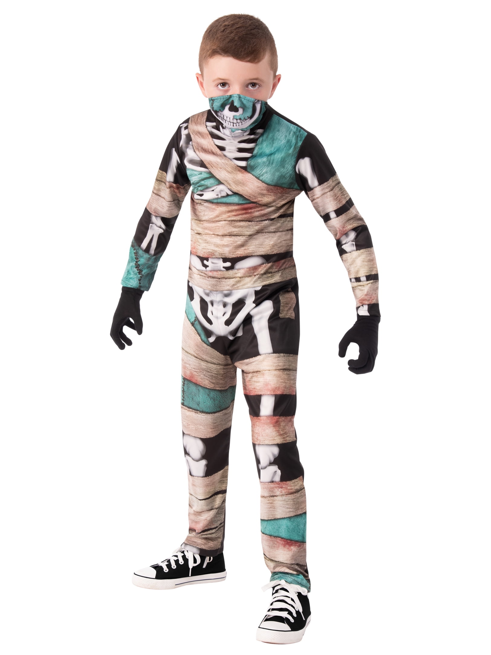 Half Masked Skeleton Child Costume - Walmart.com