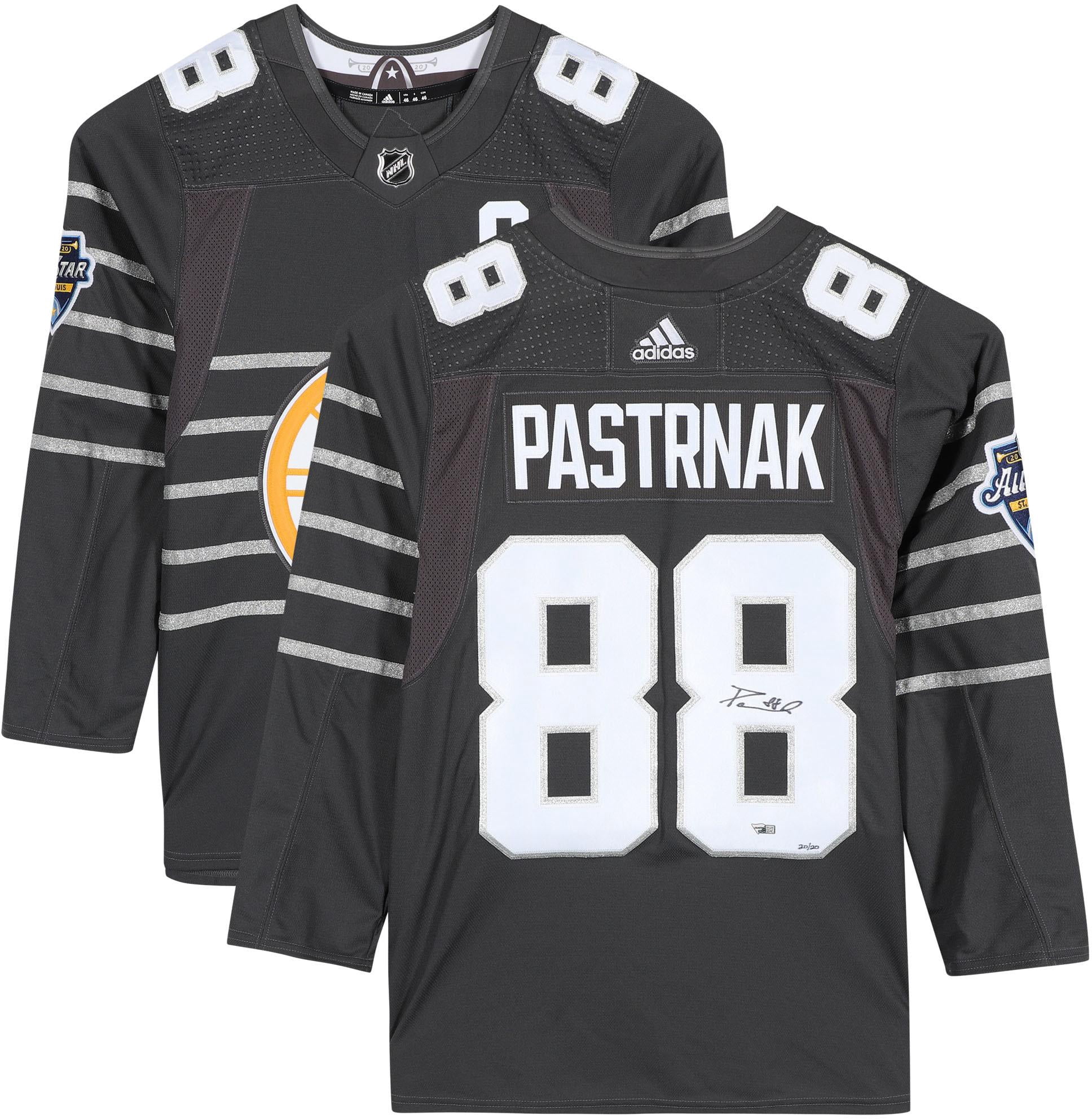 David Pastrnak Boston Bruins Autographed Grey 2020 NHL All-Star Game ...
