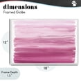 Stupell Industries Ombre Pink Blush White Framed Giclee Art, design by ...