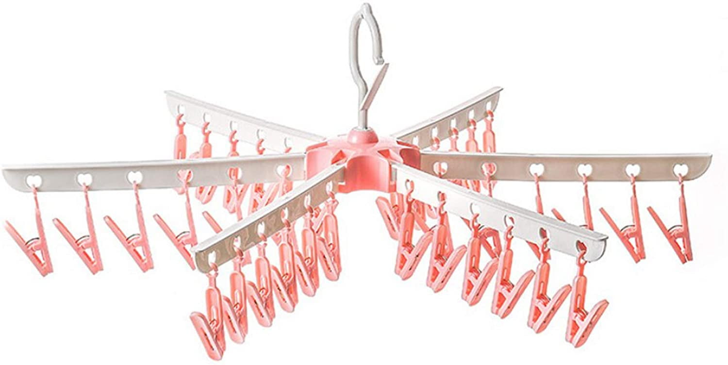 Sock Drying Rack Mini Hanging Foldable Plastic Rotary Clothes Drying ...