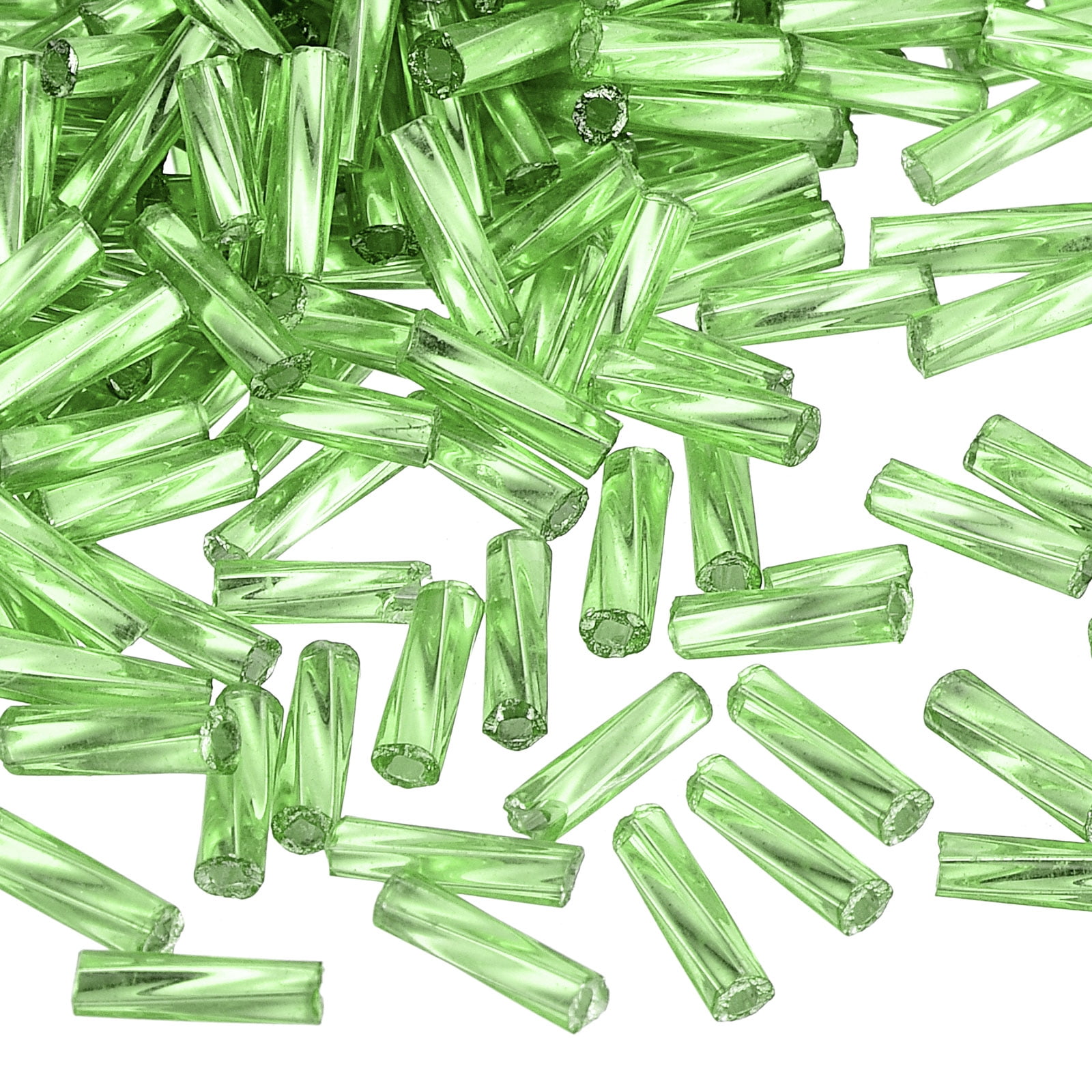 Click here for Unique Bargains 1200 Pack Glass Bugle Beads  6x1.7... prices