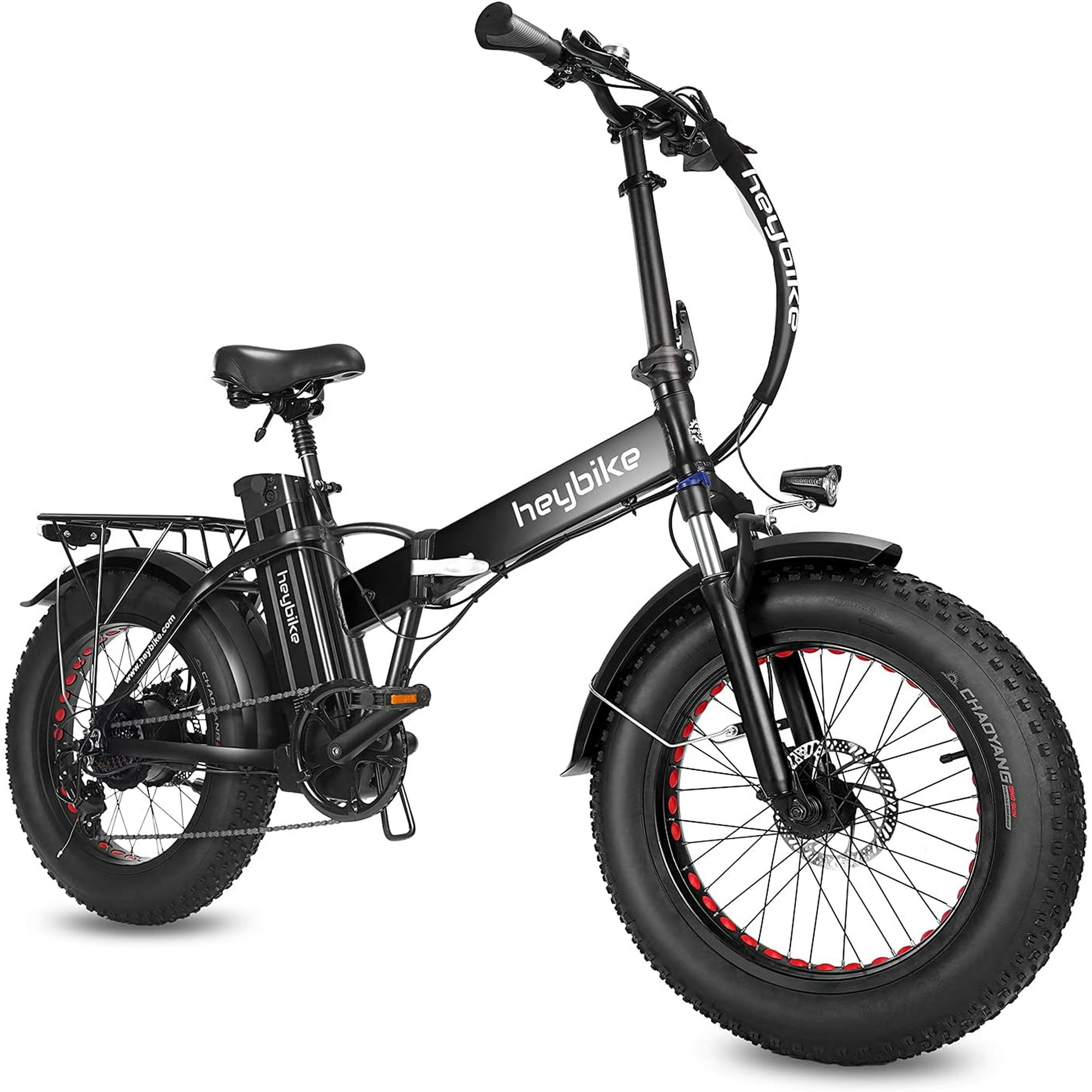 Heybike Mars Electric Bike Foldable 20″ x 4.0 Fat Tire Electric Bicycle with 500W Motor, 48V 12 ...