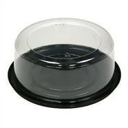 Pactiv PWP APET Plastic Cake Container Black/Clear, 7.75" Diameter ...