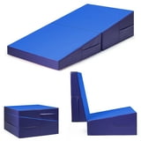 Costway Blue Incline Wedge Ramp Gymnastics Mat - Foldable Fitness ...