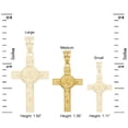 14k Two-Tone Rose Gold St. Benedict Crucifix Pendant Necklace 1.36 ...