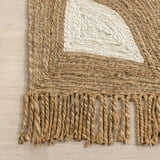 nuLOOM Dalia Jute Abstract Area Rug, 7' 6" x 9' 6", Dalia Natural ...