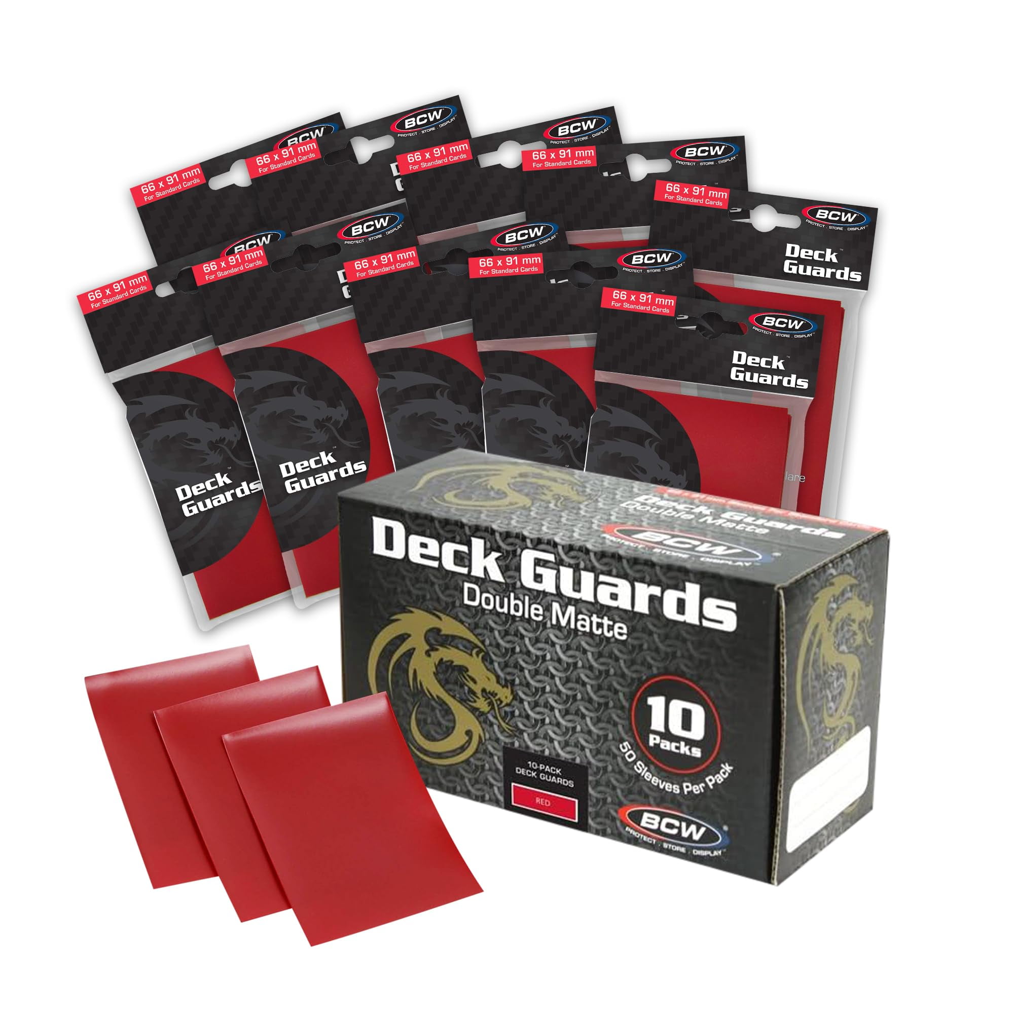 Click here for Bcw Deck Guard - Double Matte Card Sleeves 500 Cou... prices