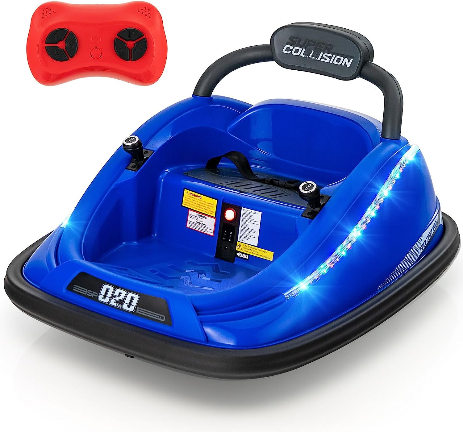 OLAKIDS Bumper Car for Toddlers, 12V Kids Electric Ride on Toy with ...