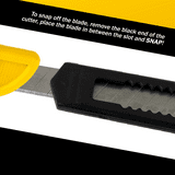 2 Small Safety Box Cutter Utility Knife Retractable Snap off Blade ...