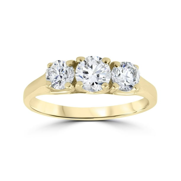 Pompeii3 - 1ct Three Stone Diamond Engagement Womens Anniversary Ring ... Pompeii3 - 1ct Three Stone Diamond Engagement Womens Anniversary Ring ...