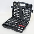 121 Piece Mechanic Tool Set, 1/4 & 3/8 Inch Drive Metric & Standard ...