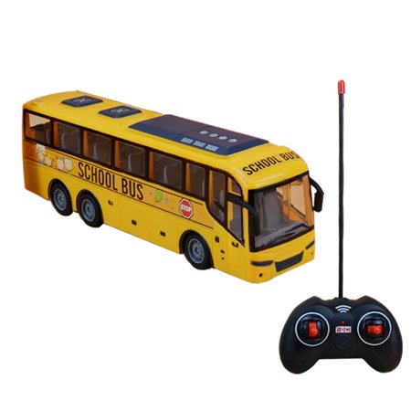 RC School Bus Toy with Sound and Light Battery Operated Vehicle for Boy ...
