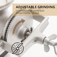 Hand Crank Grain Mill Grinder – Silver Manual Grinder for Corn Wheat ...