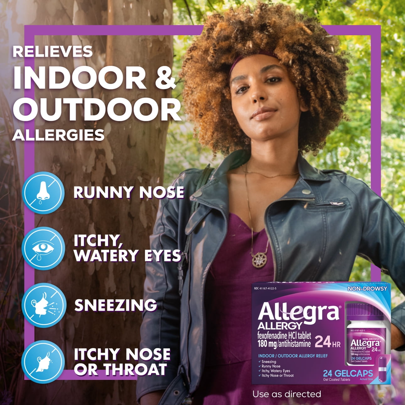 Buy Allegra Adult 24HR Gelcaps (24 Ct, 180 mg), Allergy Relief Online ...