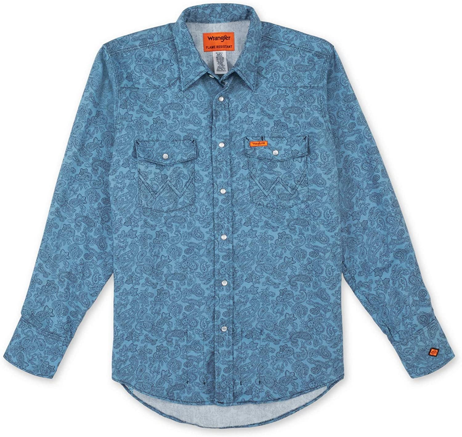 Wrangler FR Men's Western Work Shirt - Paisley Print (2XL-Tall ...