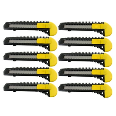 ToughBuilt Black Utility Knife, 6.5 in. Retractable Reloading, Blade ...