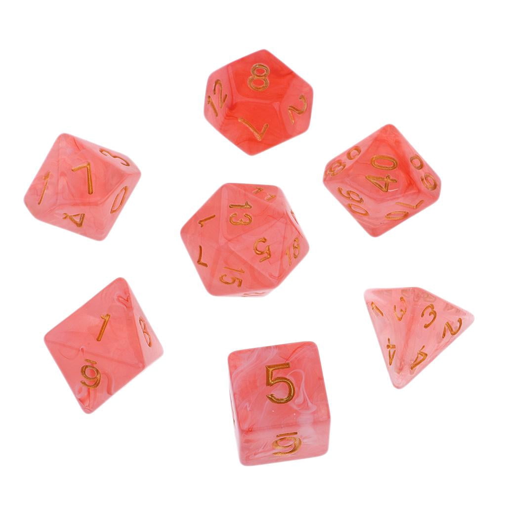 Juegos de dados poliédricos de 4 lados y 6 lados de 1,6 cm dados para ...