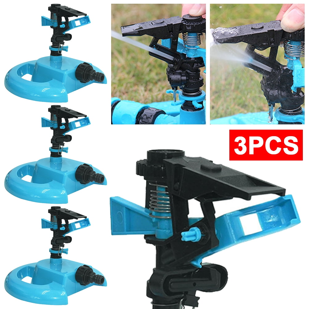 Aspersor Giratorio 360 grados Aspersor Riego Ajustable para Jardín ...