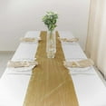 Efavormart 12" x 108" Gold Accordion Crinkle Taffeta Table Runner ...