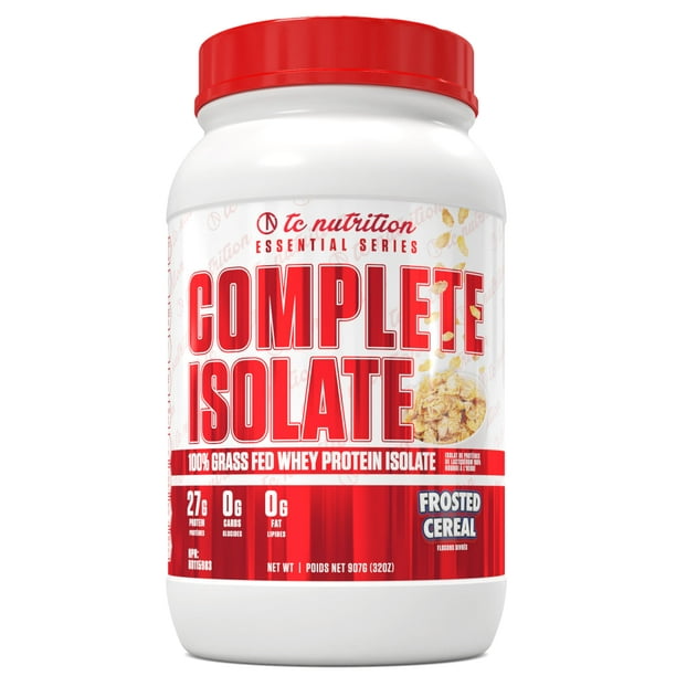 Complete Isolate Grass Fed Whey Protein Isolate Powder - Zero Carbs or ...