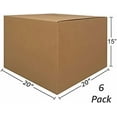 Moving Boxes Large Size 20x20x15'' Boxes (Value 6 Pack) Packing ...