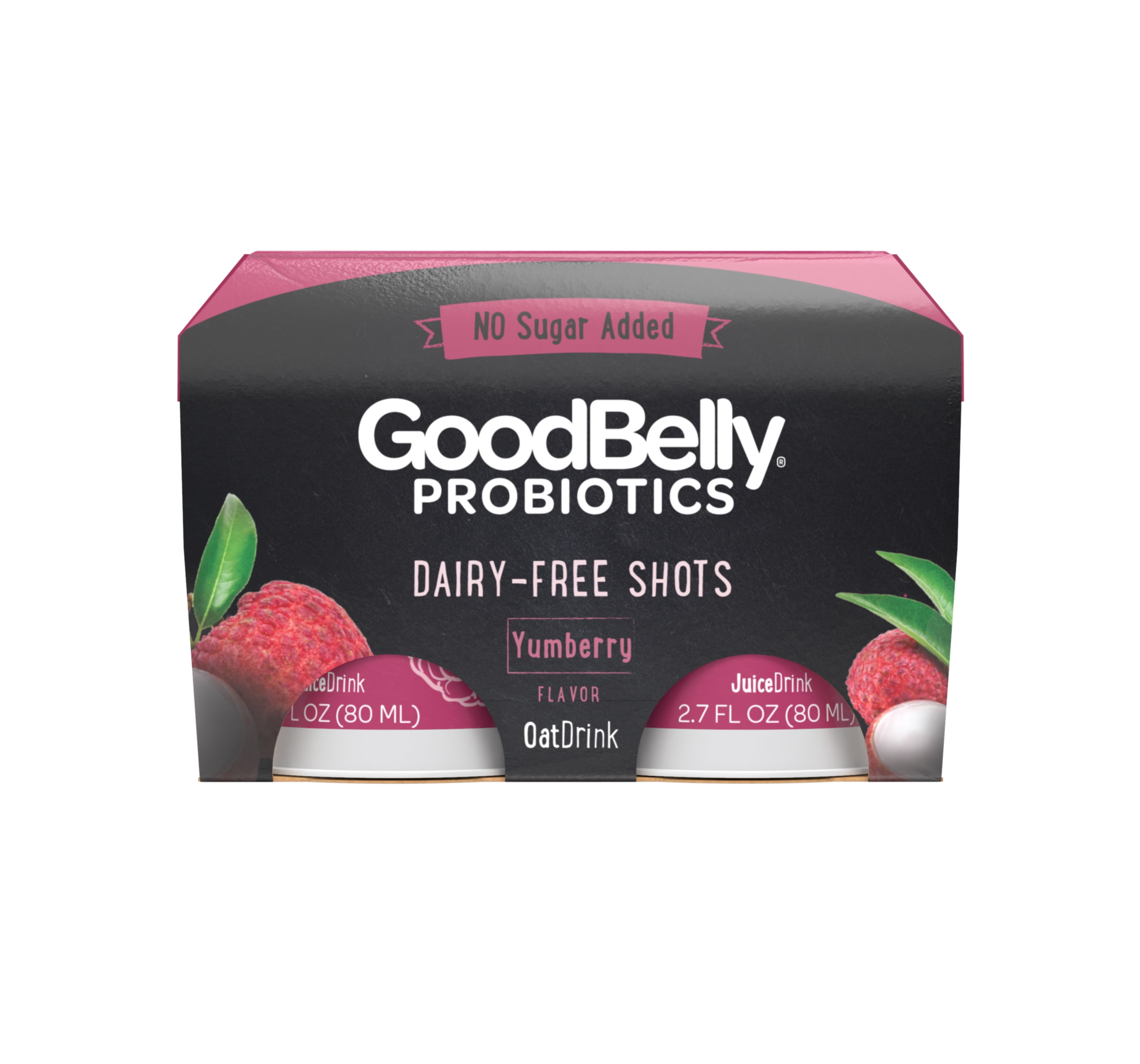 GoodBelly Straight Shot Yumberry Probiotics Oat Drink, 2.7 Fl.Oz., 4 ...